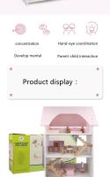 China Water Based Coating Mini Wooden Simulation House For Children for sale