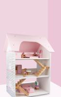 China Water Based Coating Mini Wooden Simulation House For Children for sale