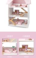 China Water Based Coating Mini Wooden Simulation House For Children for sale