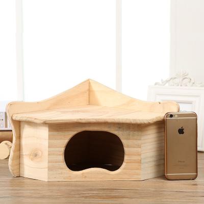 Cina Casetta di legno di colore beige dell'OEM per il criceto in vendita
