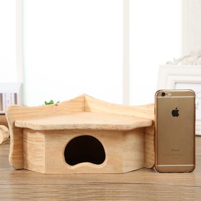 Cina Casetta di legno di colore beige dell'OEM per il criceto in vendita