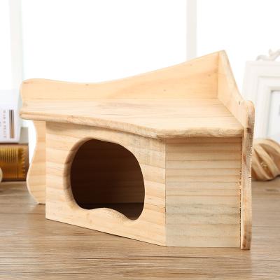 Cina Casetta di legno di colore beige dell'OEM per il criceto in vendita