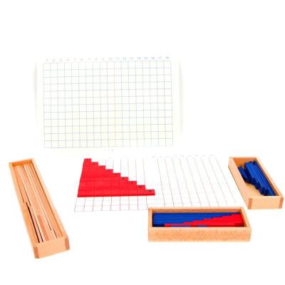 Cina Aggiunta di Montessori e bordo di legno di sottrazione per insegnamento iniziale di matematica in vendita