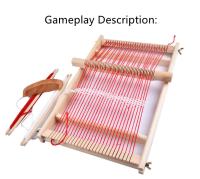 China Multifunction Children Large Wooden Weaving Loom for sale