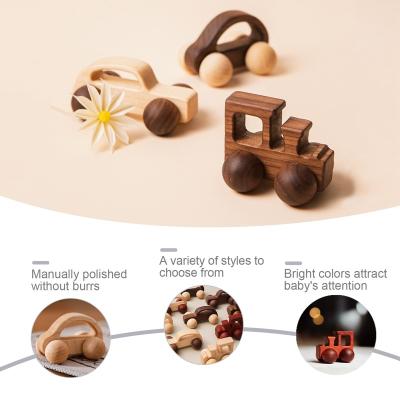 Cina regalo Toy Beech Wood Car Educational Montess della noce nera dell'automobile di Toy Maple Car Mahogany Classic delle particelle elementari del bambino 9/Style in vendita