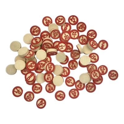 Cina Gioco di legno d'annata di bingo di scacchi con 40 carte DIY di numero di bingo in vendita