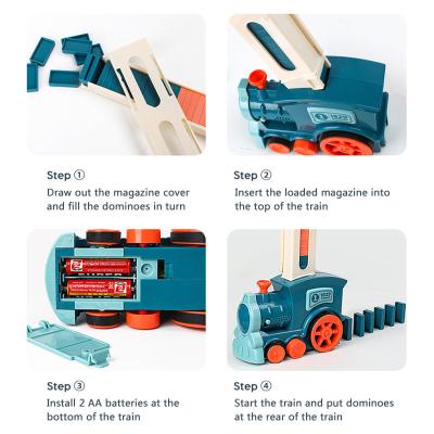 Cina Blocchetti di legno elettrici DIY educativo situantesi automatico di domino dei bambini in vendita