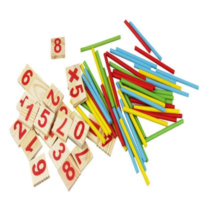 中国 図は知性のブロックのMontessoriの数学木箱を造る棒の教育の木のおもちゃのカウントを妨げる 販売のため