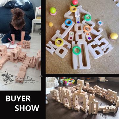 China Van het de Wiskunde Digitale Speelgoed van aantalBouwstenen het Houten van het de Babysaldo van het Blokjenga Toy Montessori Educational Natural Wood Speelgoed FO Te koop