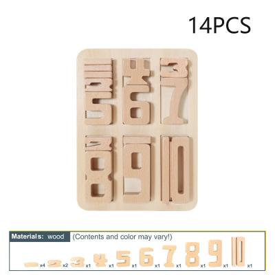 China Van het de Wiskunde Digitale Speelgoed van aantalBouwstenen het Houten van het de Babysaldo van het Blokjenga Toy Montessori Educational Natural Wood Speelgoed FO Te koop