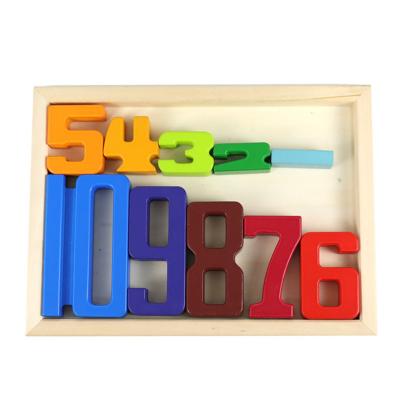 China Van het de Wiskunde Digitale Speelgoed van aantalBouwstenen het Houten van het de Babysaldo van het Blokjenga Toy Montessori Educational Natural Wood Speelgoed FO Te koop
