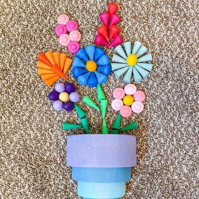 Cina Parti sciolte Montessori variopinto dell'arcobaleno di legno per il bambino prescolare in vendita