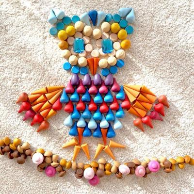 Cina Parti sciolte Montessori variopinto dell'arcobaleno di legno per il bambino prescolare in vendita