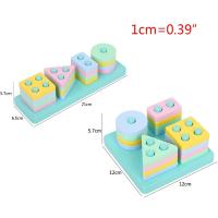 China Puzzle Wooden Stacking Blocks Baby Shape Sorting Developmental Tumble Tower for sale