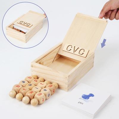 Cina La lettura di legno di Montessori blocca l'apprendimento di filatura girante dell'alfabeto della lettera in vendita