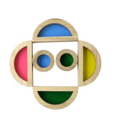 中国 子供のギフトのためのアクリルの教育24pcs虹のブロック 販売のため