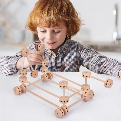 Cina la fortificazione Buliding di legno della costruzione 3D blocca Diy monta Montessori educativo in vendita