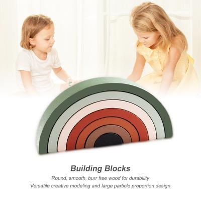 Cina L'arcobaleno dei bambini blocca il costruttore Montessori educativo per i bambini in vendita