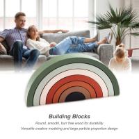 China Children Rainbow Blocks Constructor Montessori Educational For Kids for sale