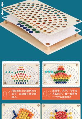 Cina L'arcobaleno nordico di legno borda l'addestramento iniziale dei bastoncini di istruzione di puzzle del gioco in vendita