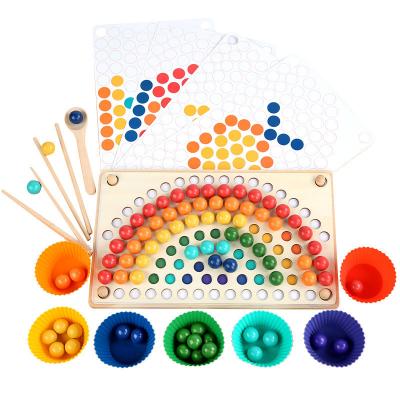 Cina L'arcobaleno nordico di legno borda l'addestramento iniziale dei bastoncini di istruzione di puzzle del gioco in vendita