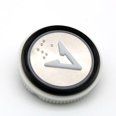 China Lop Cop SS Round Elevator Push Button DC12V Lifts Spare Part for sale
