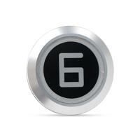 China ISO Round Touchless Infrared Elevator Push Button with LED Indicator DC24V/12V 0.3-0.6mm Operation Distance for Villa for sale