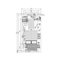 China Vertical Square 7 Segment LCD Display 55.5x93.5mm DC24V Elevator Floor Indicator with Binary Code Input for sale