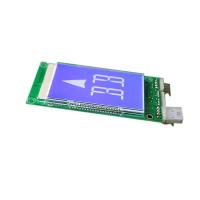 China Elevator LCD Display Board 55.5x93.5mm with DC24V Input and 7-Segment Binary Signal Support for sale