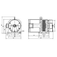 China Permanent Magnet Synchronous Gearless Traction Machine for Elevators - 320-3000kg Load Capacity, 0.4-3.0 m/s Speed Range for sale