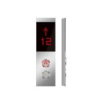 China Round Button Elevator LOP Hall Call Panel with DC24V Power and Dot Matrix Display for Surface Mount Installation for sale