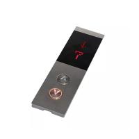 China Round Button Elevator LOP Hall Call Panel with DC24V Power and Dot Matrix Display for Surface Mount Installation for sale