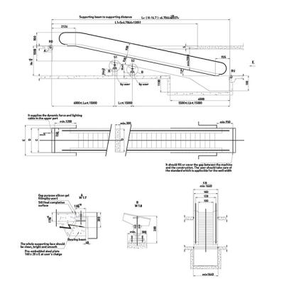 China 0 12 Degree Moving Walk Escalator Single Arrangement Safety Outdoor Escalator For Home for sale