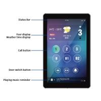 China 10.1 Inch Touch Screen Elevator Panel for Home Elevators - 24V/280mA, 1280×800 Resolution, 12mm Thickness for sale