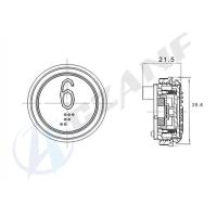 China Glass Surface Capacitive Elevator Touchless Infrared Sensor Switch DC24V/12V with 0-10mm Induction Distance and 3 Million Operations Life for sale