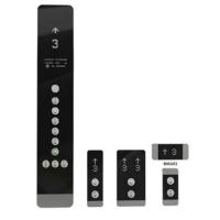China Slim Type Custom Elevator COP LOP Panel with DC 24V/12V Input and Dot Matrix LED Display for sale