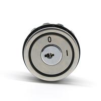 China 28mm Round Touchless Elevator Push Button with Key Lock Switch - 40,000 Key Codes, Zinc Alloy Construction, RoHS/CE Certified for sale