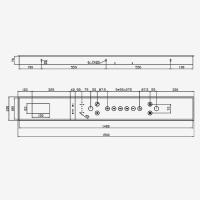 China Surface Mounted Elevator COP Panel with Glass Faceplate and DC24V Input for Home and Passenger Elevators for sale