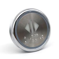 China 37mm Stainless Steel Touchless Elevator Button with Waterproof Protection and 7-Segment Interface Compatibility for sale