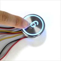 China 37mm Stainless Steel Touchless Elevator Button with Sensor Technology and 7-Segment Display Interface for sale