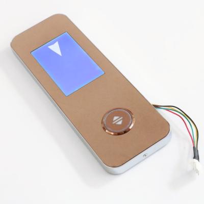 China White Button Light and DC24V Input Voltage for Rose Gold Stainless Steel Elevator LOP for sale