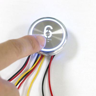 China Stainless Steel Touchless Elevator Button with DC24V/12V and 0.3-0.6mm Operation Distance for Contactless Operation for sale