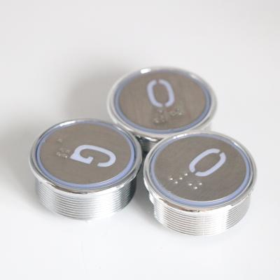 China 32.5mm Round Lift Parts Braille Elevator Touchless Button for sale