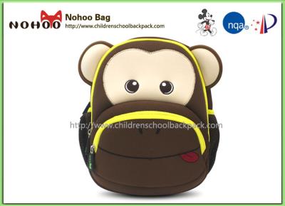 China 3D Monkey lightweight neoprene  Kids Travel Backpack For children school for sale