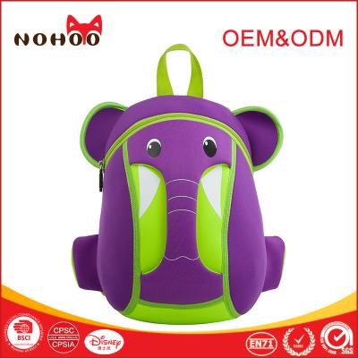 China Ultralight van de de schooltasrugzak van neopreenkinderen gevormde de dierentuin dierlijke Olifant Te koop