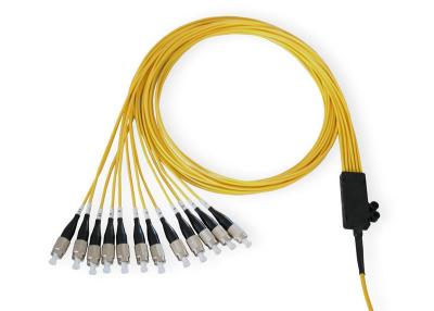 Cina FC/UPC 12 monomodali svuotano il cavo di toppa a fibra ottica del nastro piano con lo sblocco di 2.0mm in vendita