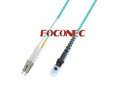 Cina Il LC al cavo di toppa a fibra ottica del duplex di MTRJ OM3, laser di millimetro 10Gig ha ottimizzato il saltatore della fibra in vendita