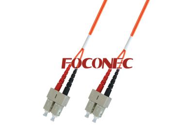 Cina Sc - Sc cavo di toppa a fibra ottica duplex 50/125 o 62.5/125 misto, cavo dello zip del duplex OM1/OM2 in vendita