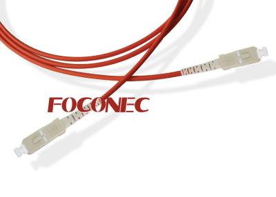 Cina Sc stimato di toppa di 50/125 simplex della colonna montante a fibra ottica del cavo - Sc misto in vendita