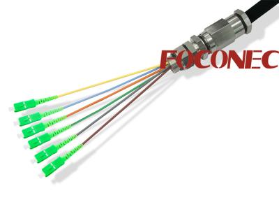Cina Cavo di toppa a fibra ottica impermeabile, saltatore corazzato all'aperto dell'interno del cavo dei 6 centri in vendita